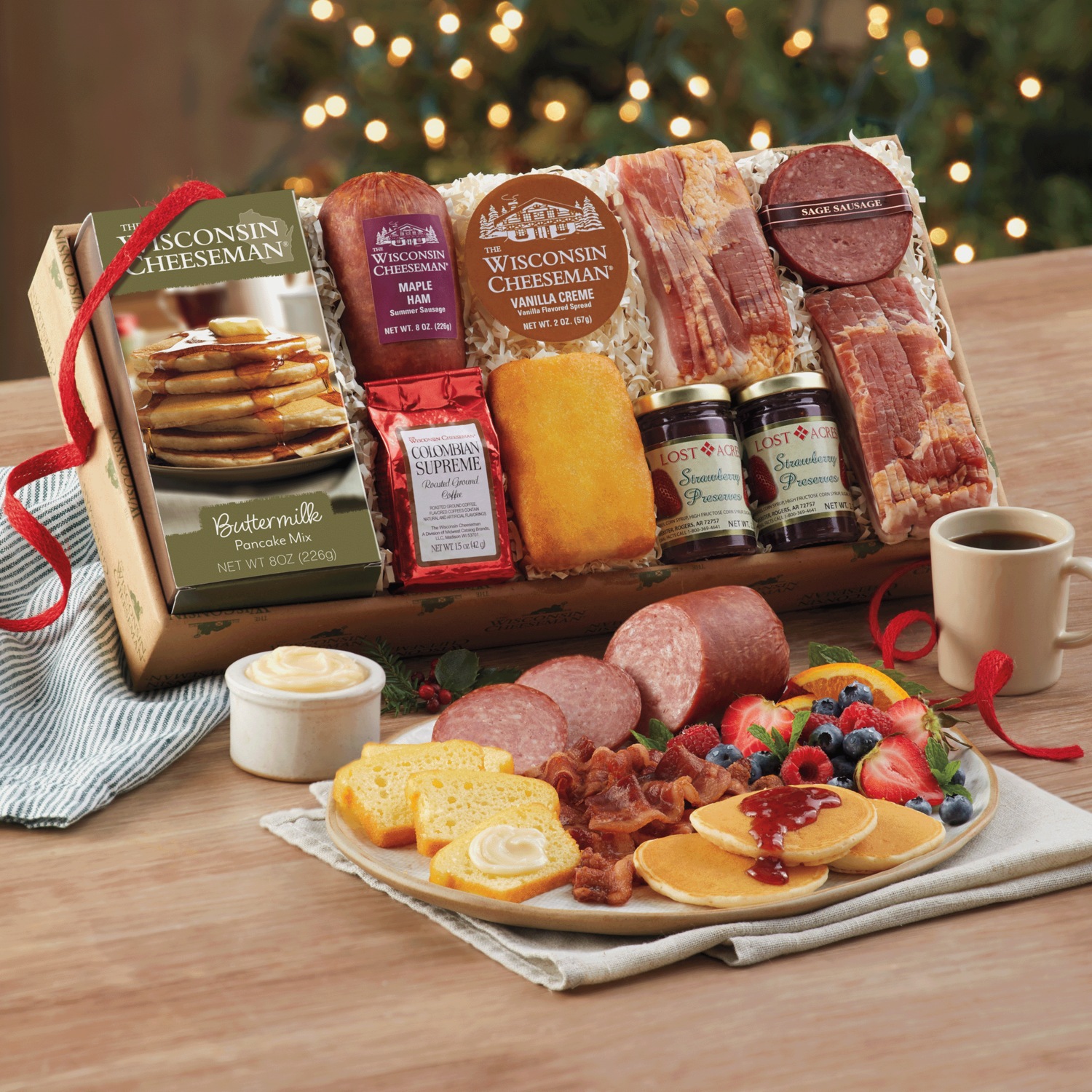 Christmas Breakfast Gift Box | Wisconsin Cheeseman