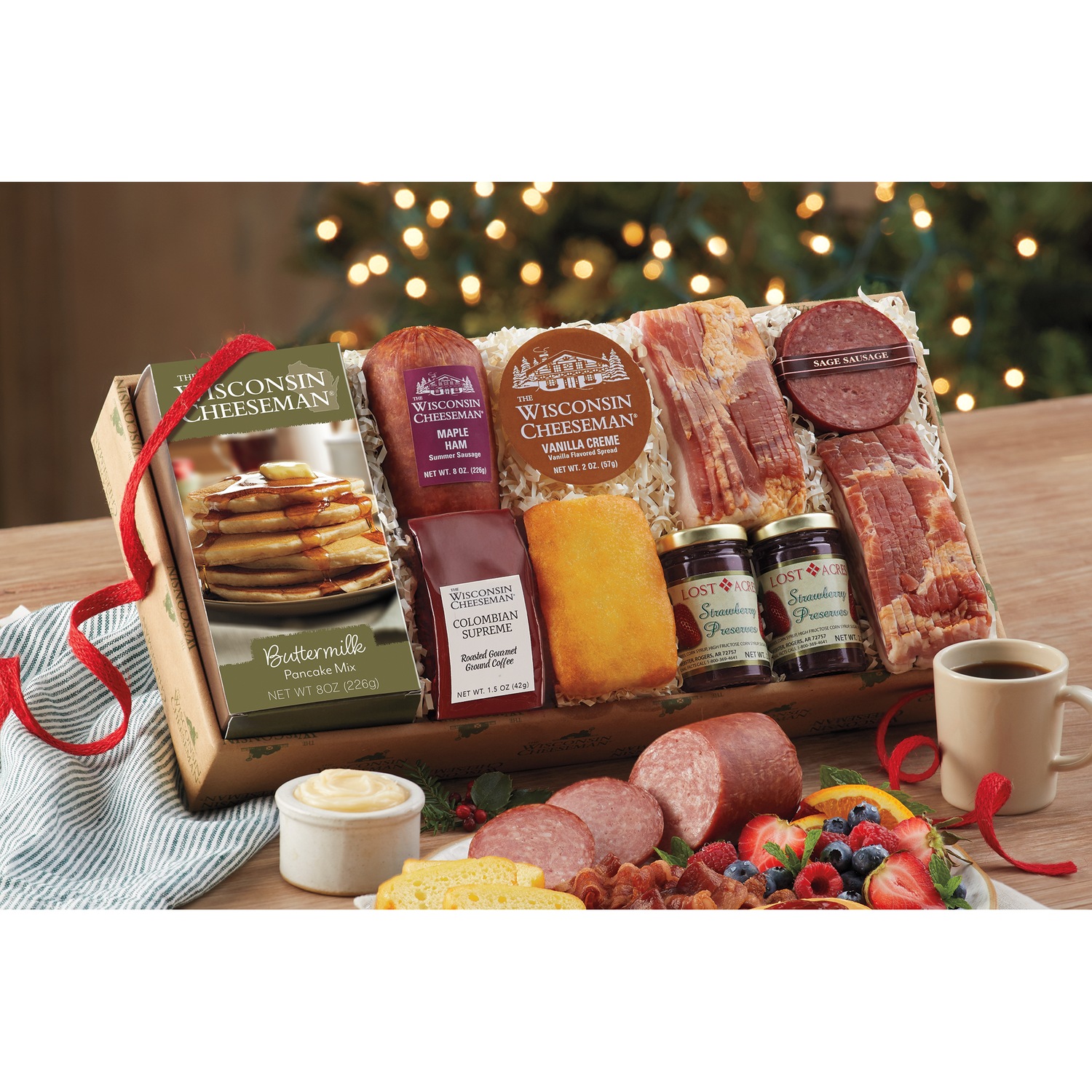 Christmas Breakfast Gift Box | Wisconsin Cheeseman