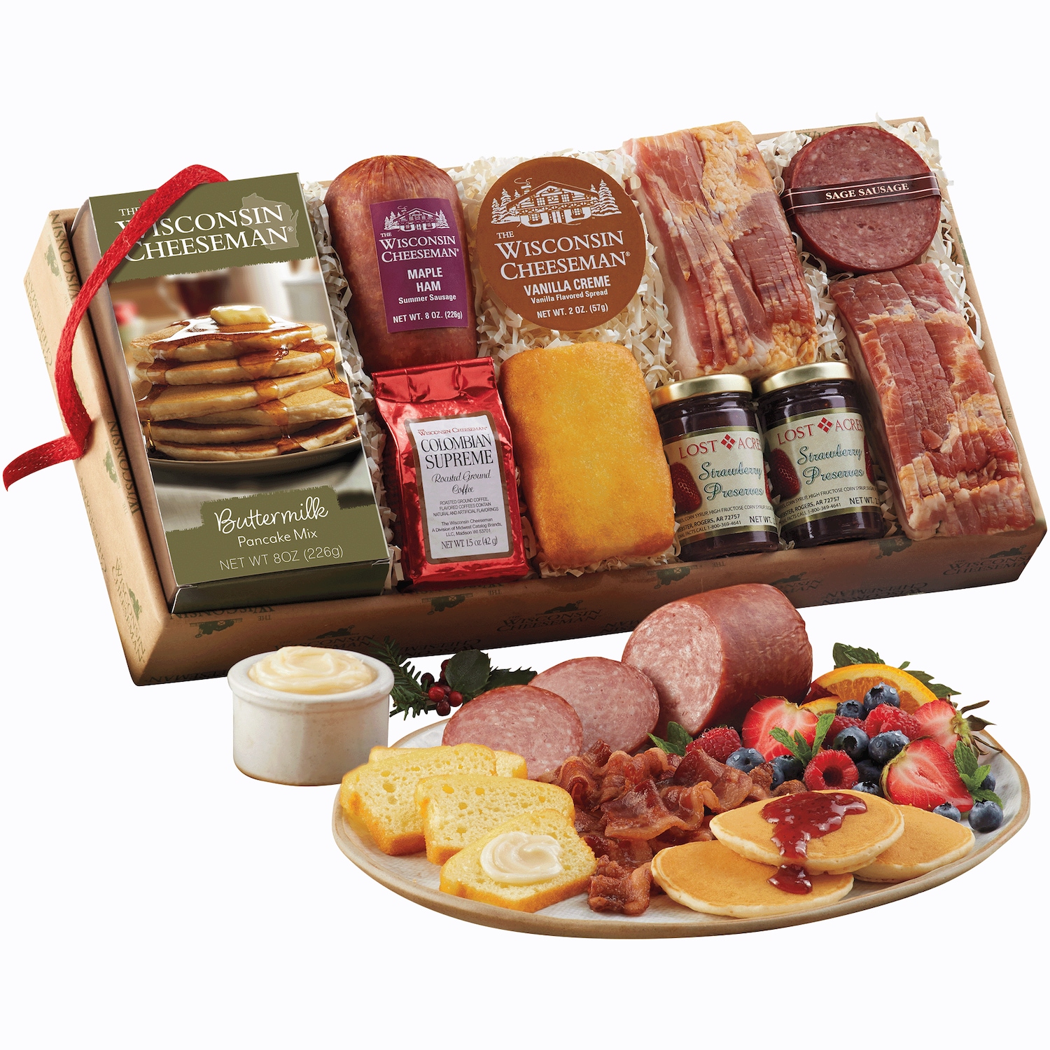 Christmas Breakfast Gift Box | Wisconsin Cheeseman