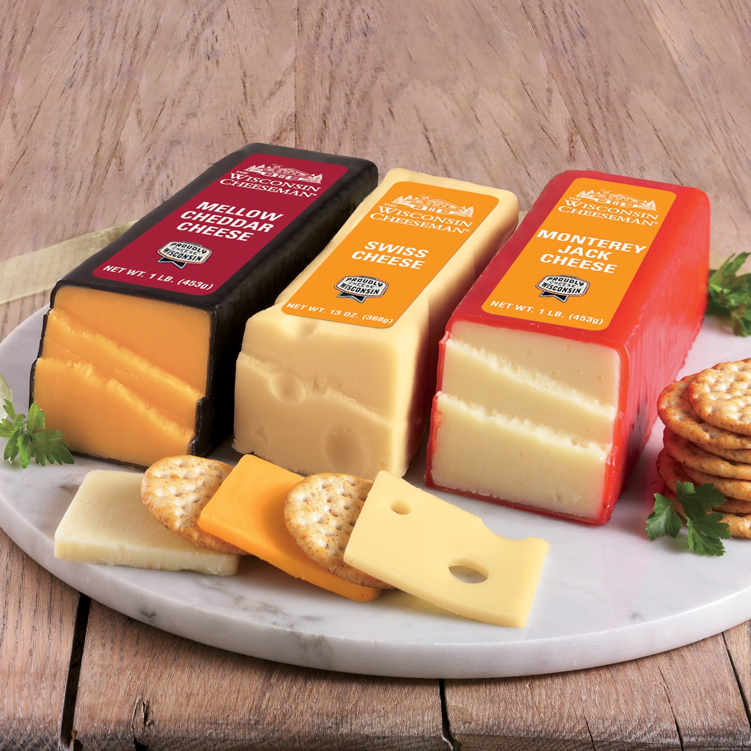 Jumbo Cheese Trio | Wisconsin Cheeseman