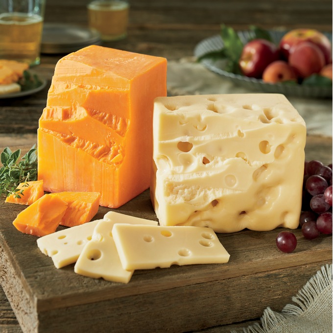 Sharp Cheddar & Baby Swiss | Wisconsin Cheeseman