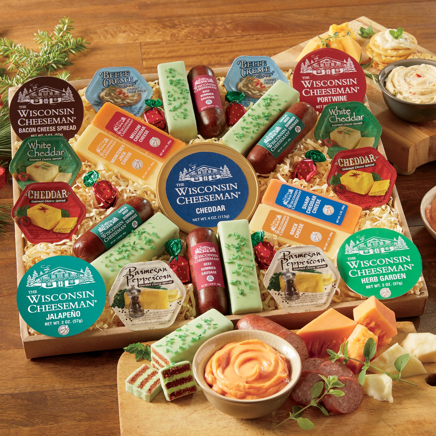 Holiday Carnival Food Gift Assortment | Wisconsin Cheeseman
