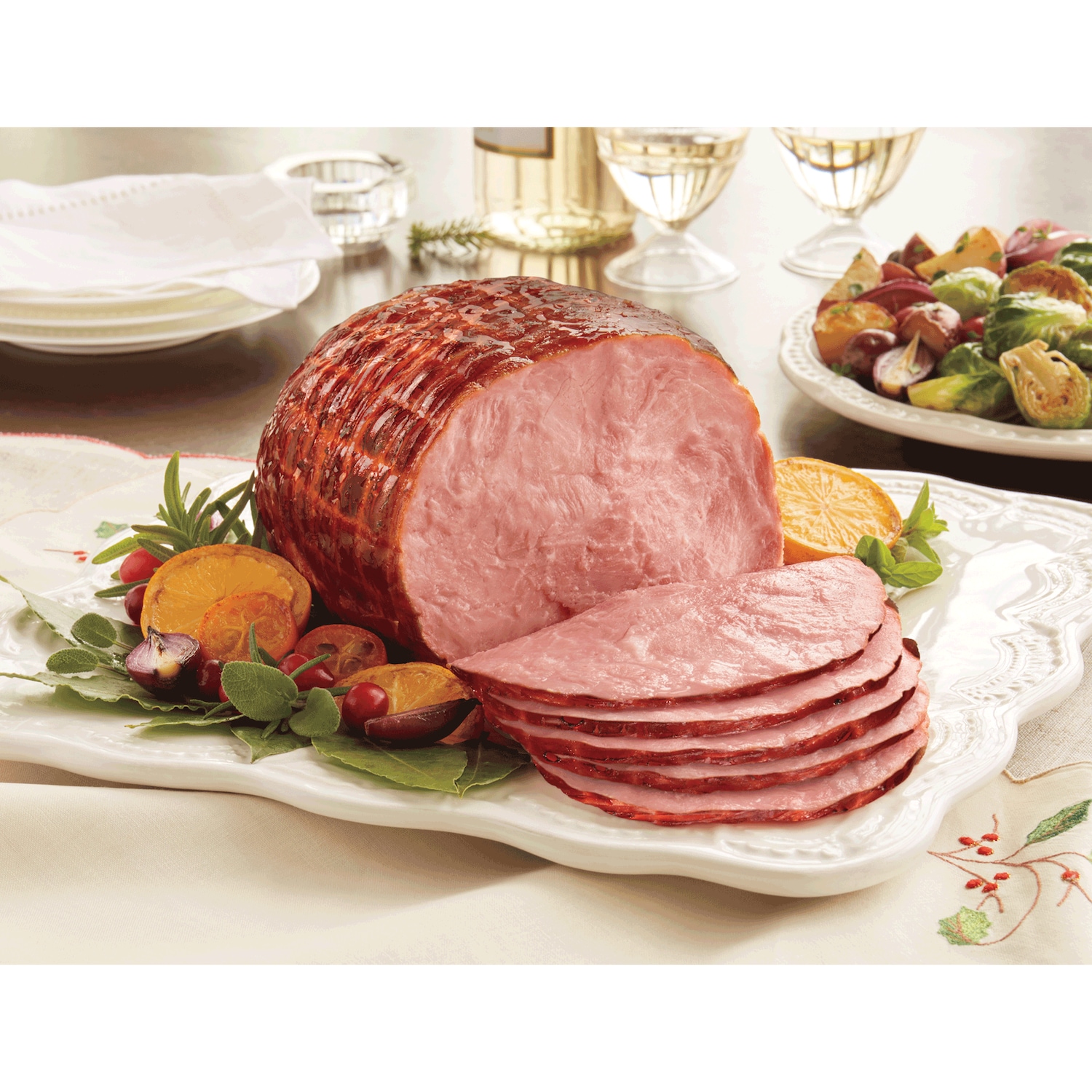 Premium Spiral-Sliced Boneless Ham | Wisconsin Cheeseman