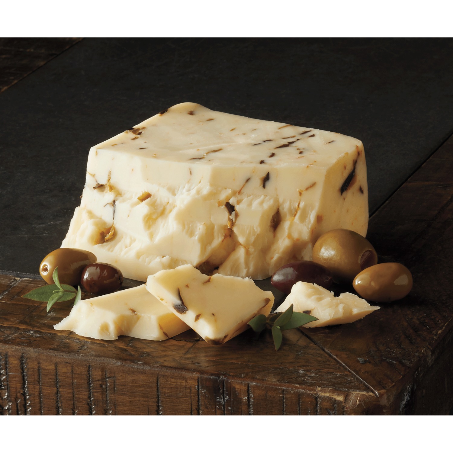 Olive Cheddar | Wisconsin Cheeseman